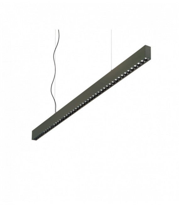 Colgante de barra recta lineal decorativa LED negra, 4000K | Leroy Merlin