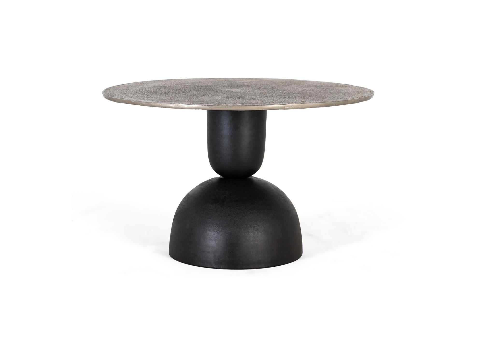 TABLE CENTRALE BASE EN FER negro.Giner y Colomer.55x90x90 | Leroy Merlin