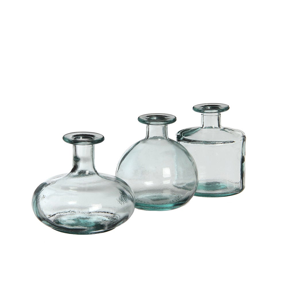 Botella de cristal transparente simone ø14cmx12cm | Leroy Merlin