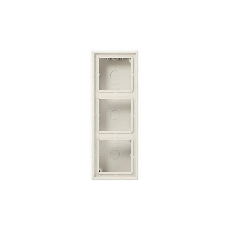 LS CUBE | Surface box 3 éléments blanc ivoire JUNG LS583AW | Leroy Merlin