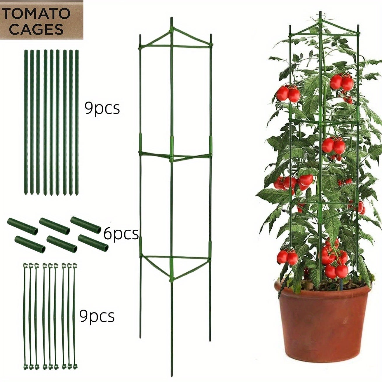 Soporte triangular para tomates - Estructura trepadora, kit soporte ...