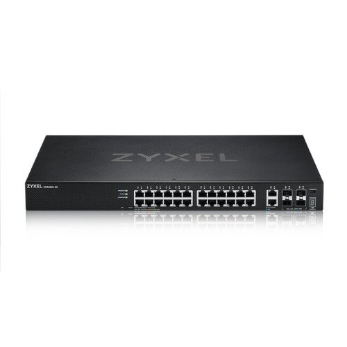 Zyxel 24-Port GbE L3 Access Switch with 6 10G Uplink (XGS2220-30 ...