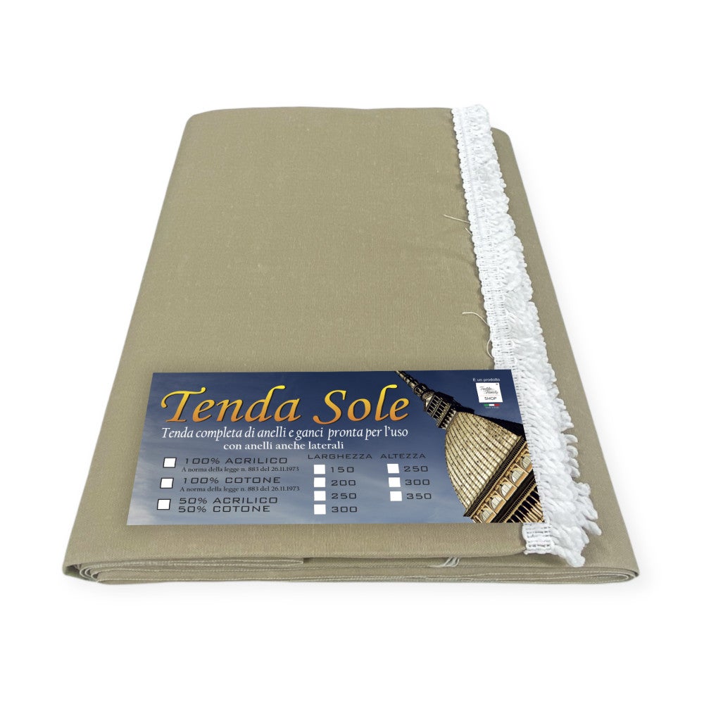 Toldo Exterior JardÍn BalcÓn Beige Acrílico Liso Empaquetado En 6 Tamaños Cm 140x350 Leroy Merlin