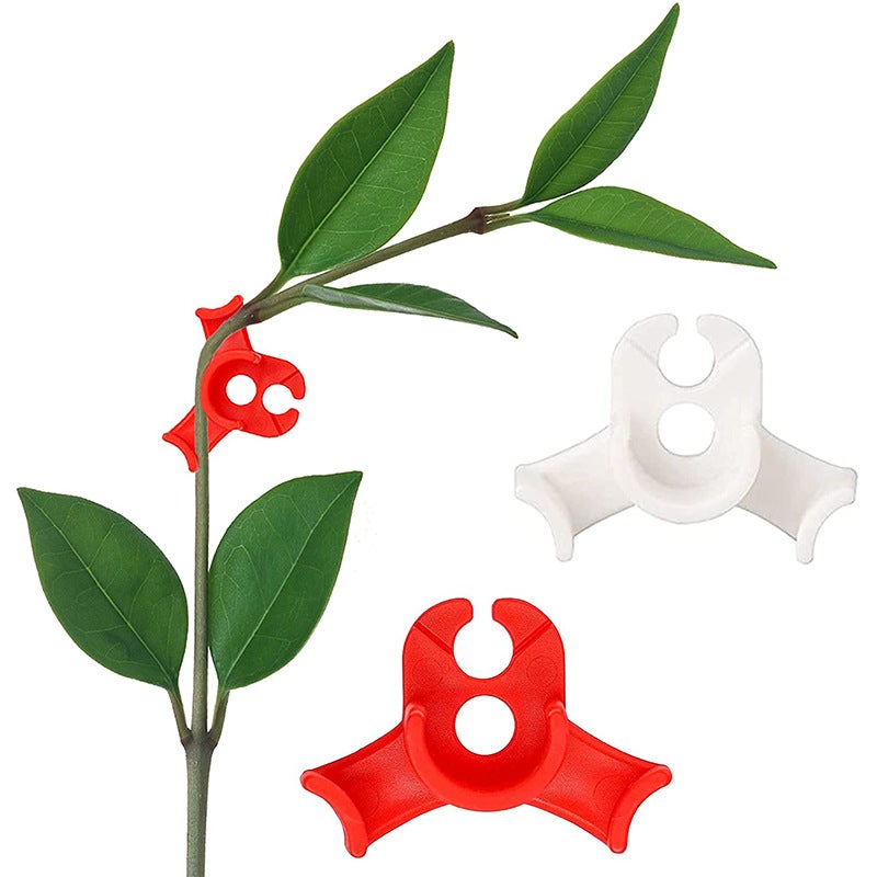 20 Pieces Plant Clip Benders (White + Red) for Flower Vine Branches Low ...