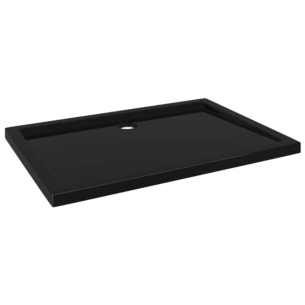 Plato de ducha rectangular negro ABS 80x110 cm | Leroy Merlin