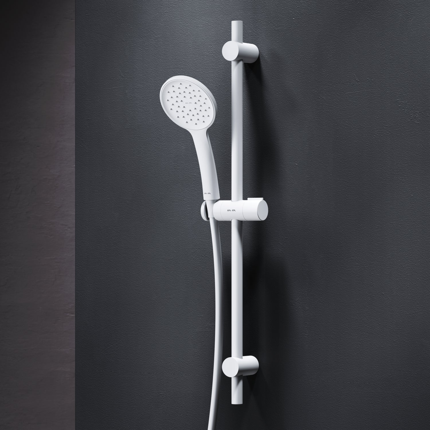 Set de douche: barre et flexible, Blanc, Hit AM.PM F01TA033 | Leroy Merlin