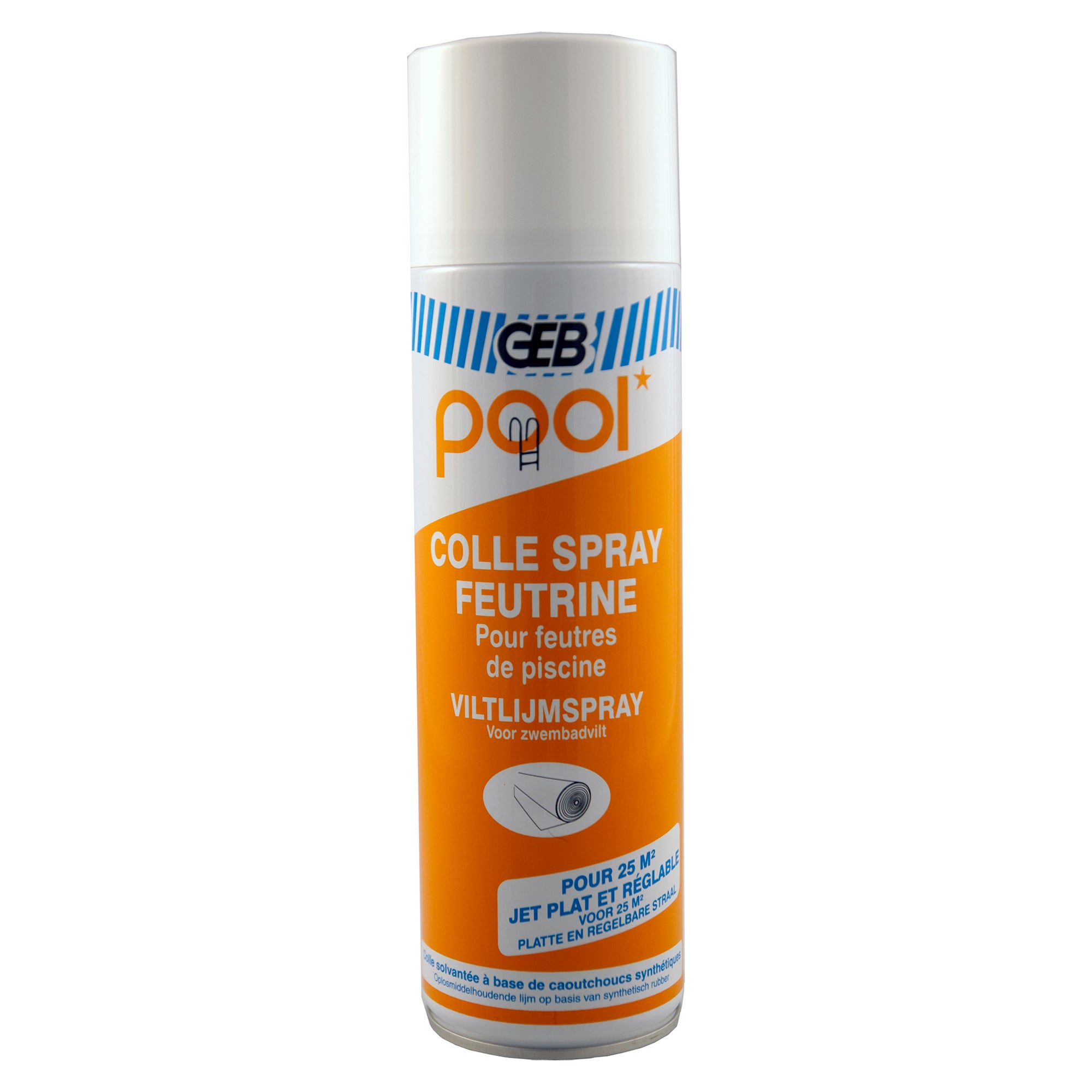 Colle spray feutrine solvantée spéciale piscine - Aérosol 500ml | Bricoman
