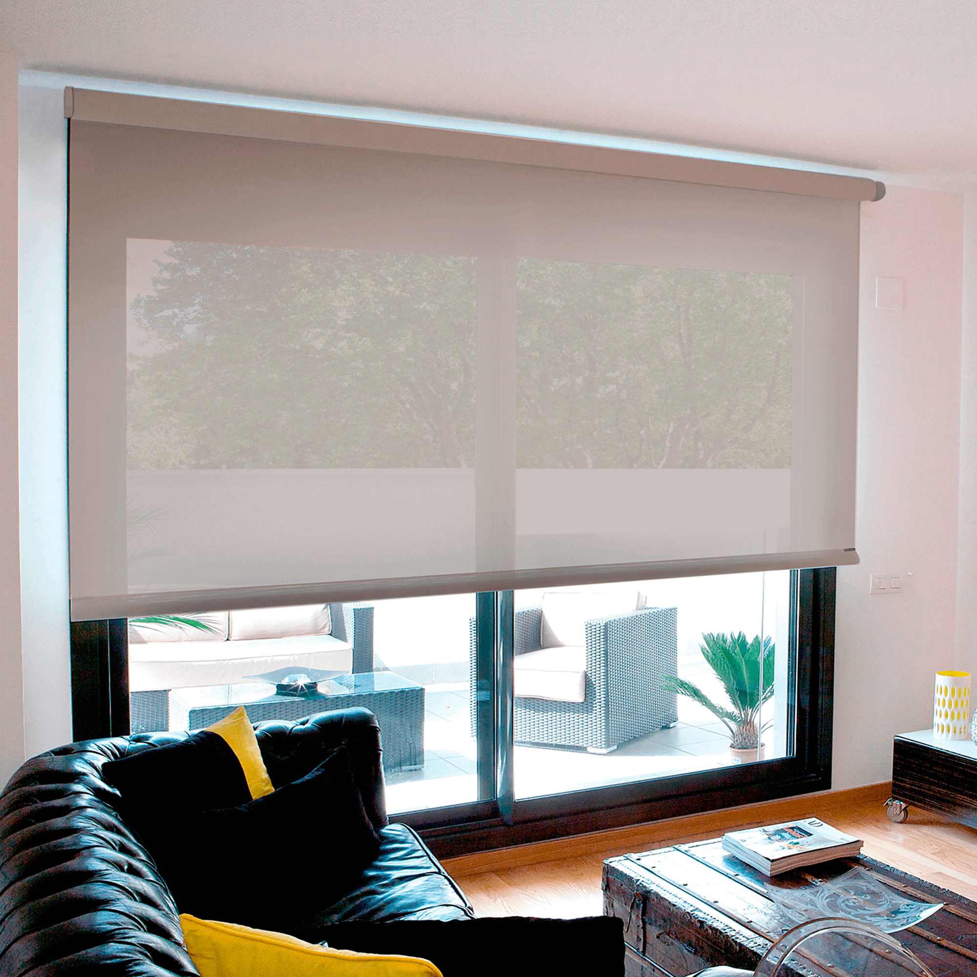 INSPIRE - Store enrouleur screen - l.200 x 250 cm - PEARL - Gris ...