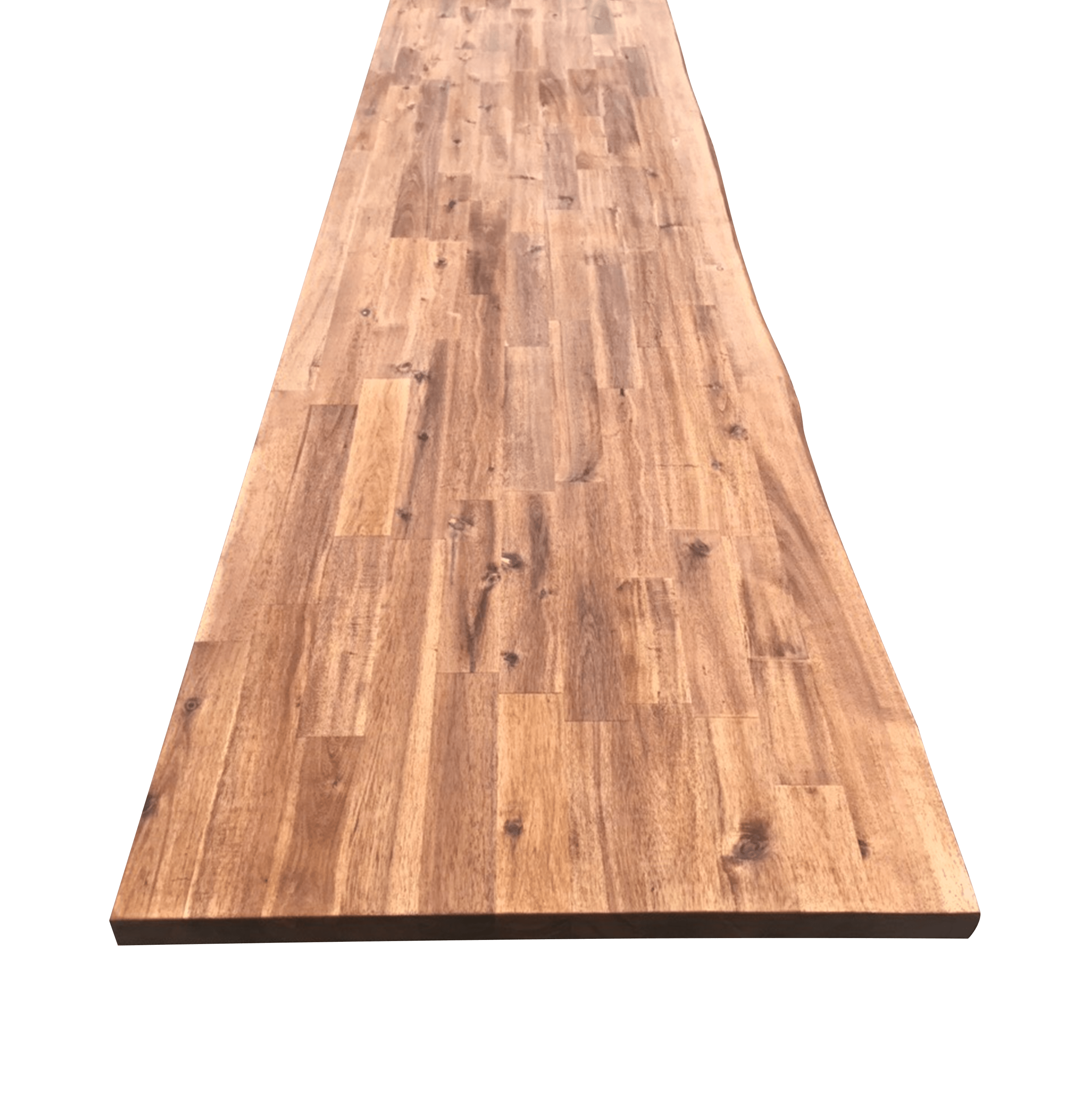 Plan de travail Acacia massif bord naturel huilé L.250 X P.65 cm, Ep.36 mm - FSC® | Leroy Merlin