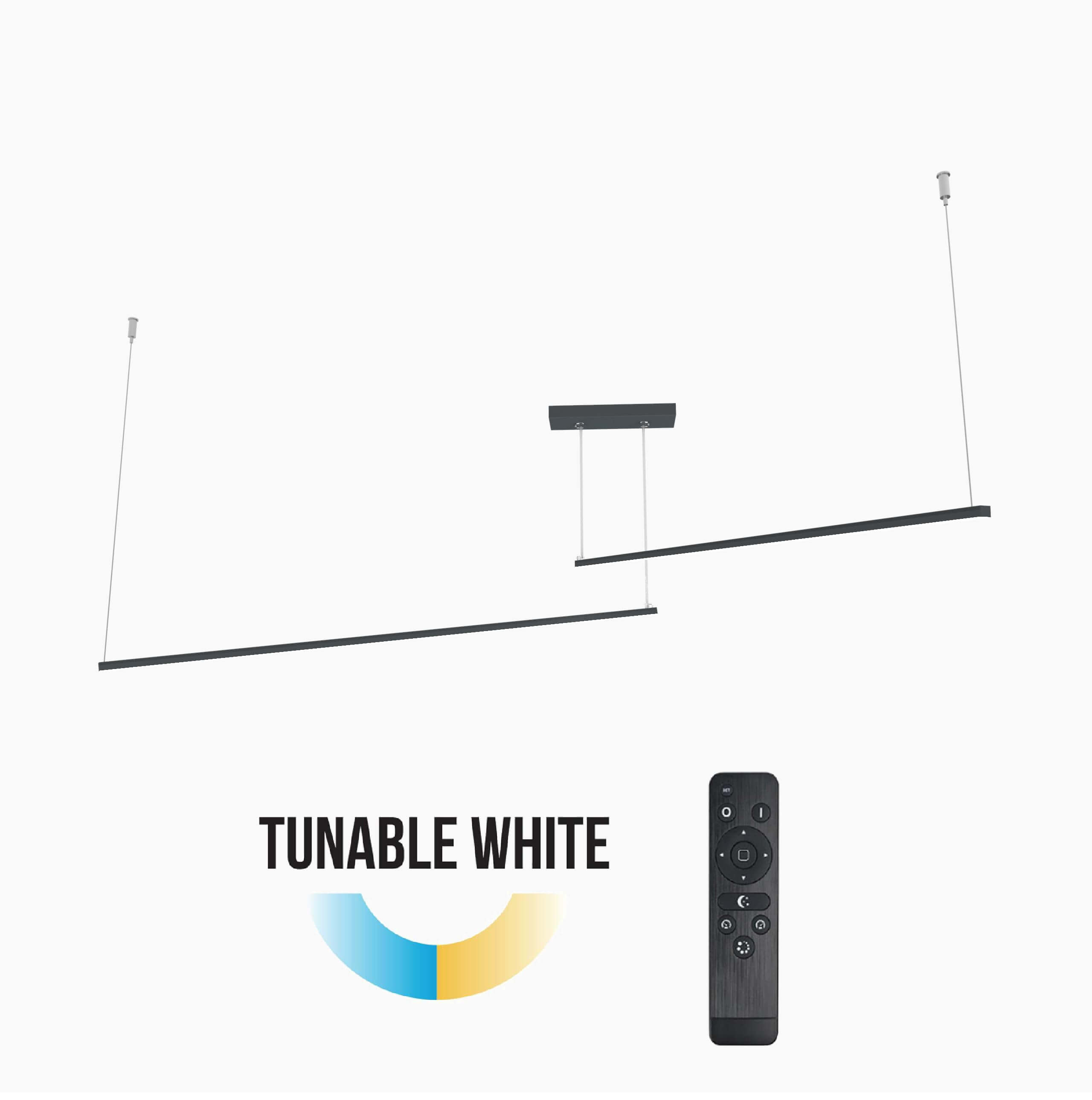 LUMICOM | SPLINT 2X Lampe à suspension, STRIP LED, 17W/m, 2700K-6000K ...