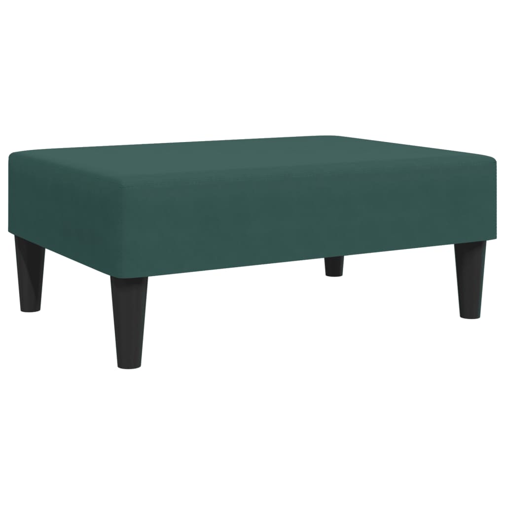 Pouf en velours vert foncé 77x55x31 cm | Leroy Merlin