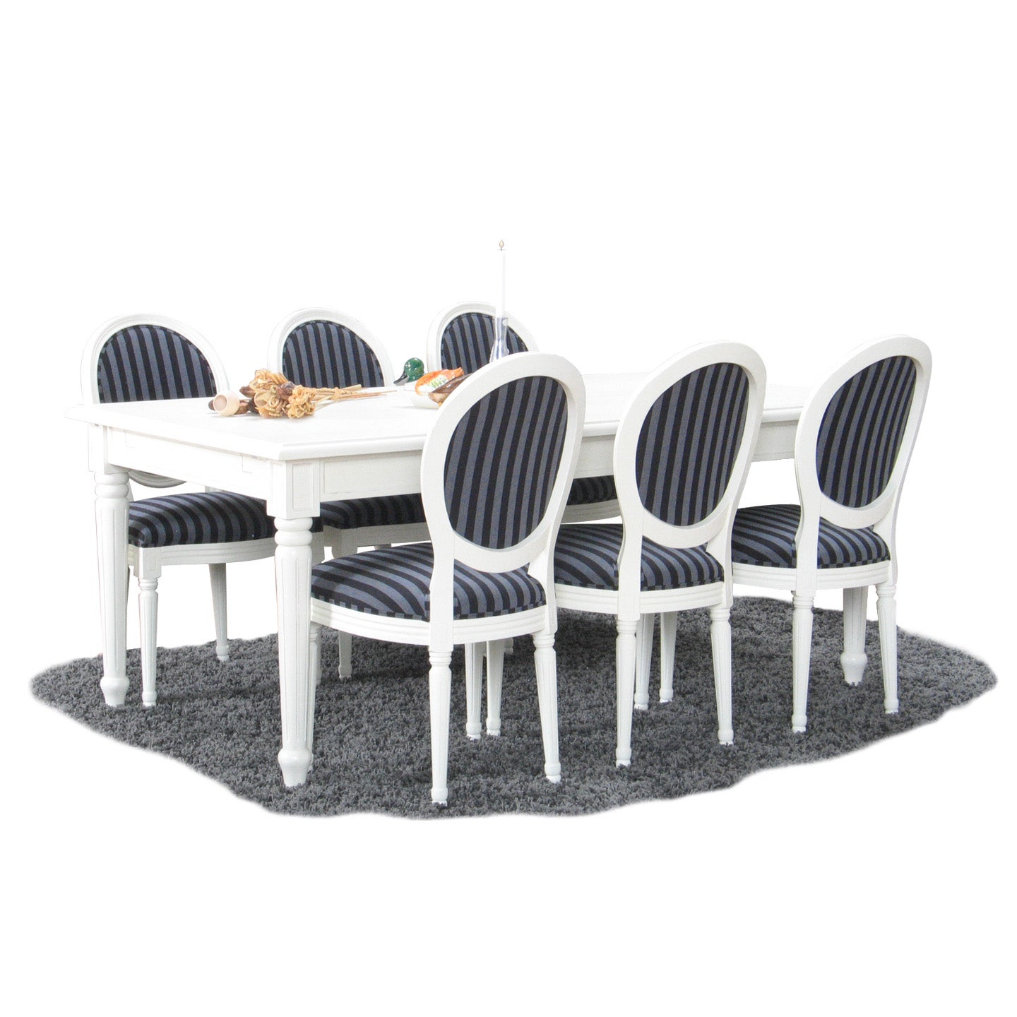 Amaretta Ensemble de salle à manger 100x180/280, 2 extensions inclues ...