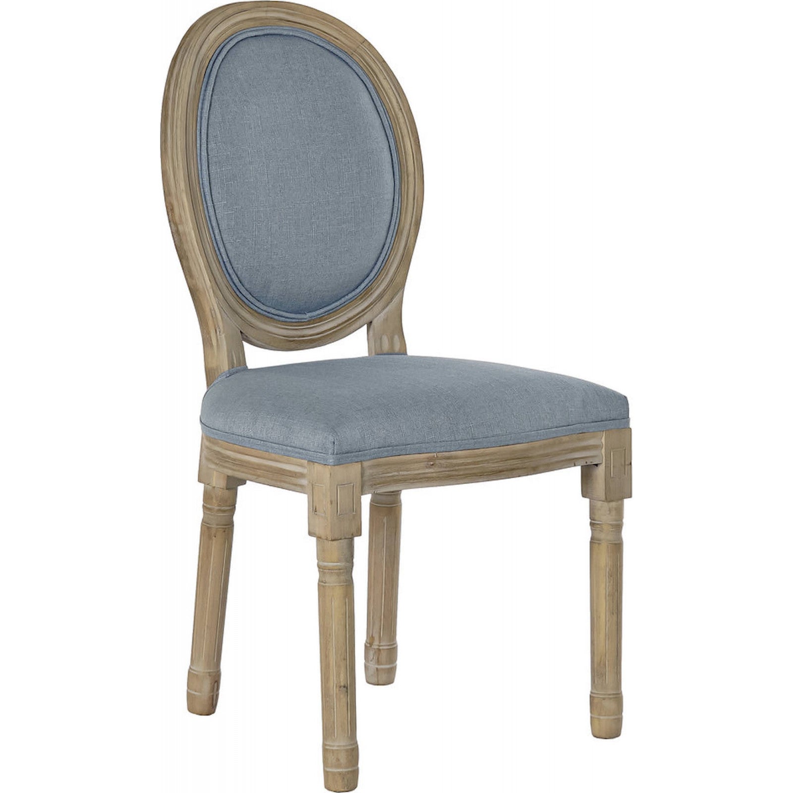 Chaise de cuisine chic en lin bleu élégance et confort 48 x 46 x 96 cm ...