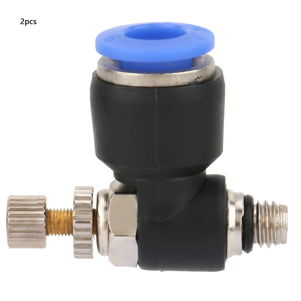 Lot de 2 régulateurs de débit d'air pour tube, raccord pneumatique (SL6 ...