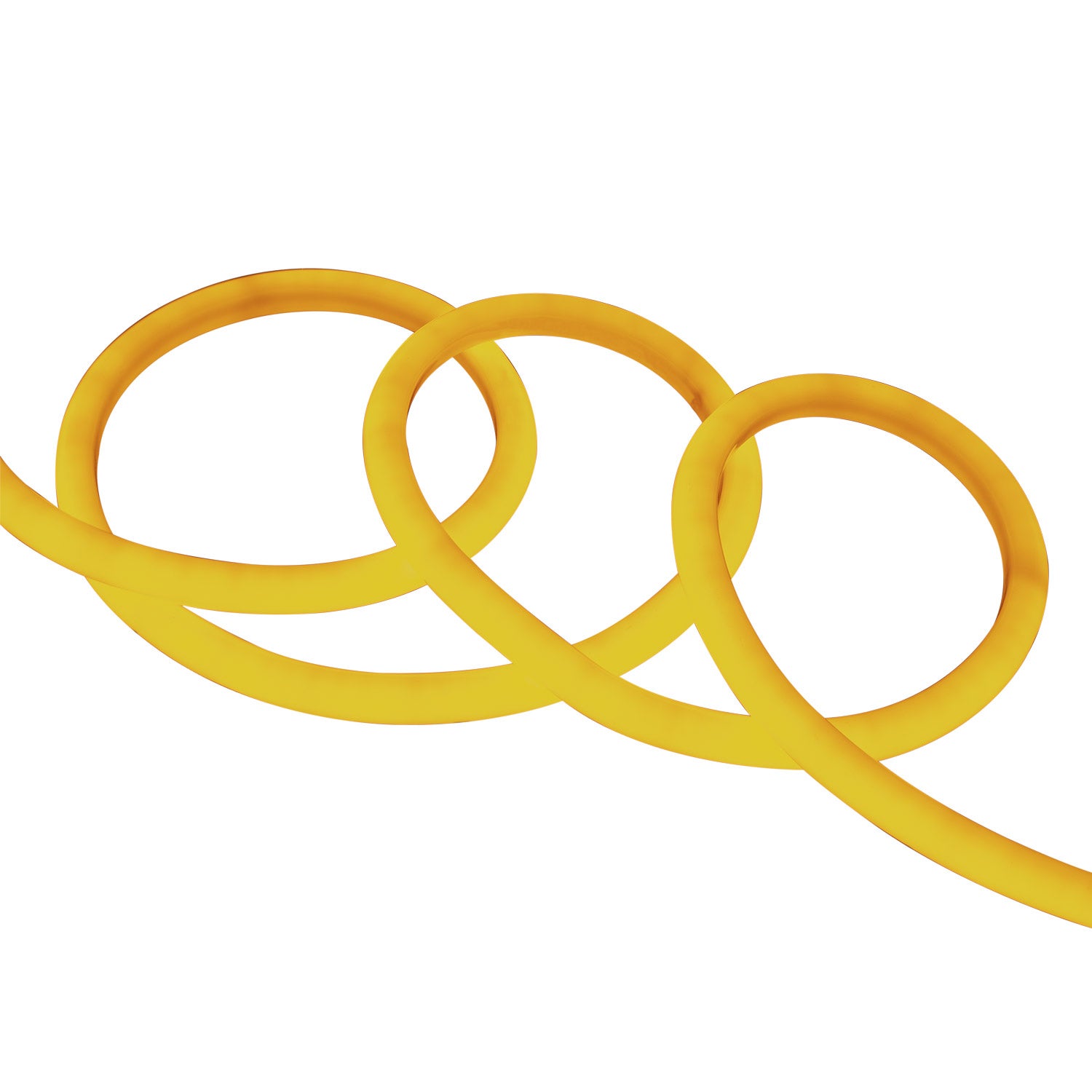 Ruban LED Néon Dimmable 220V Jaune Rond 360 9W/m Coupe 100 cm IP67 Sur ...