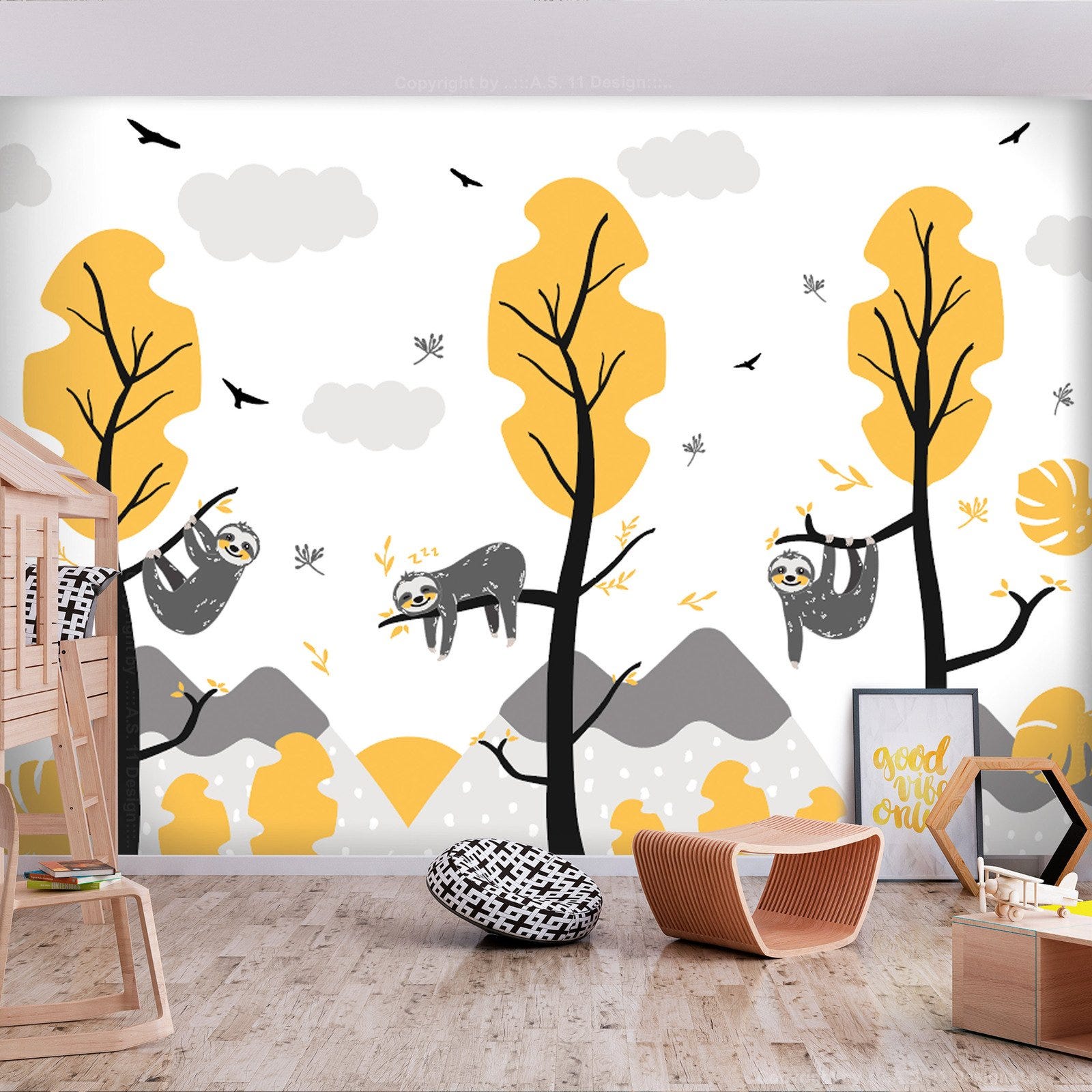 Papier Peint Cute Sloths 300 X 210 Cm Leroy Merlin papier-peint-cute-sloths-300-x-210-cm-leroy-merlin