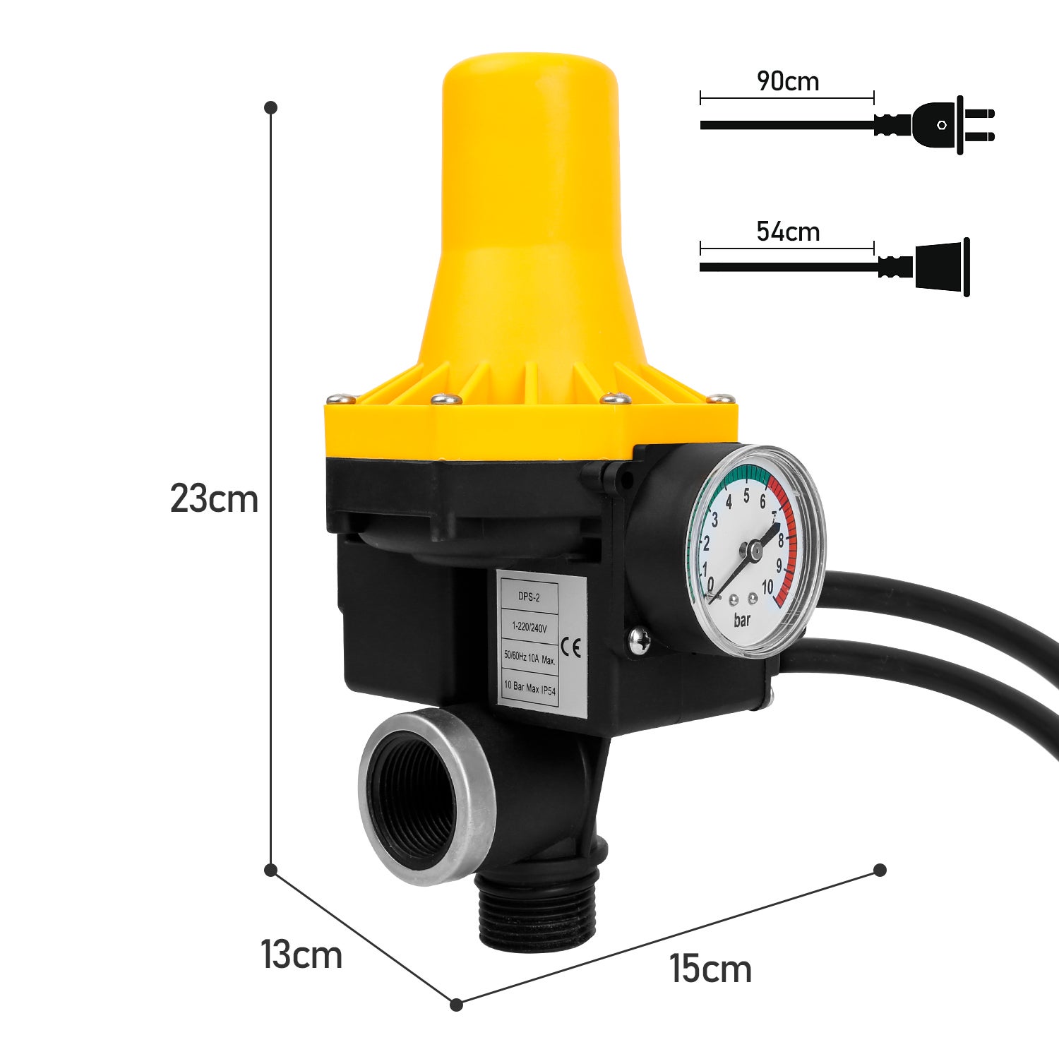 Presostato control bomba Regulador de presión Presscontrol Watertech ...