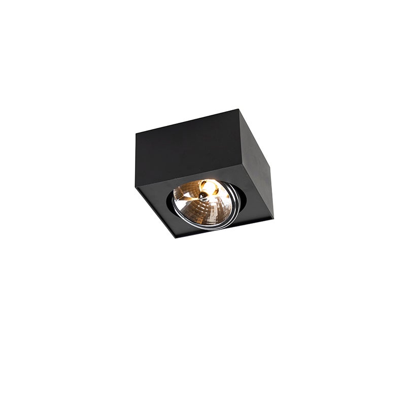 Foco de diseño negro cuadrado - Kaya | Leroy Merlin