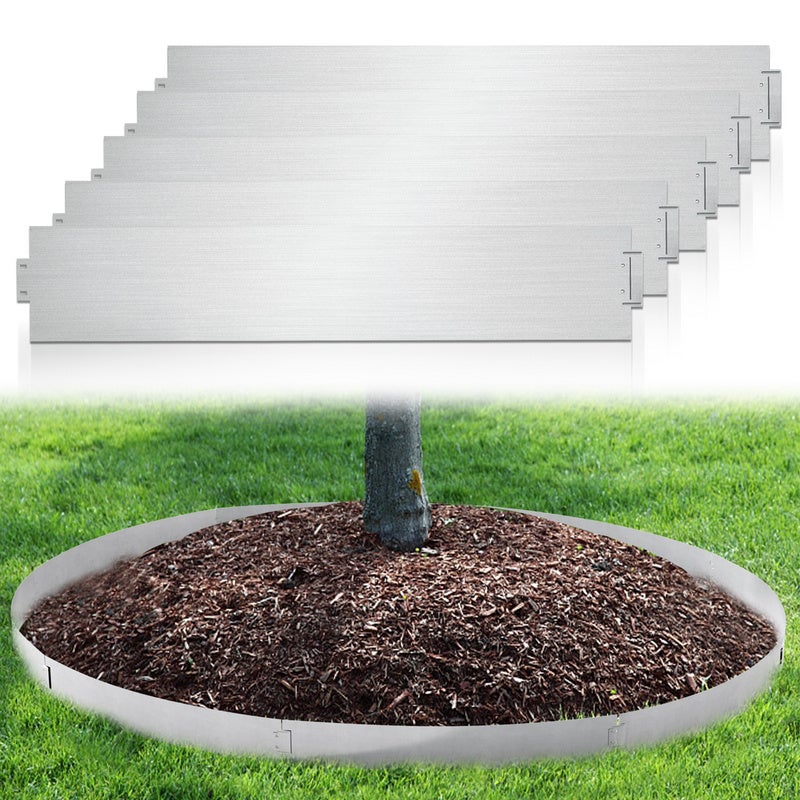 Bordure de jardin Bordure de pelouse Bordure de gazon Galvanisé Métal ...