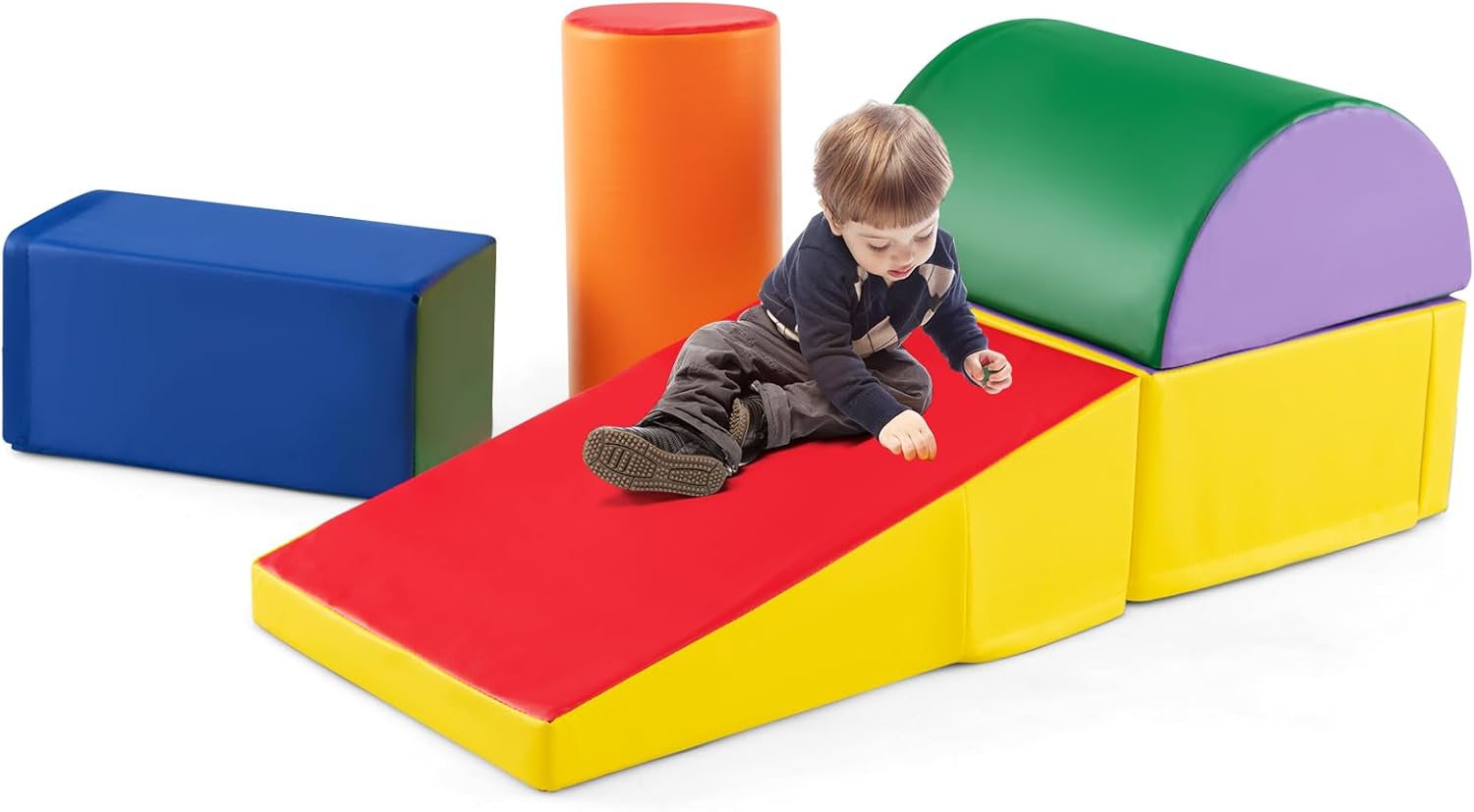 5 PCS Parcours de Motricité Bébé, Module Motricité en Mousse PU avec ...