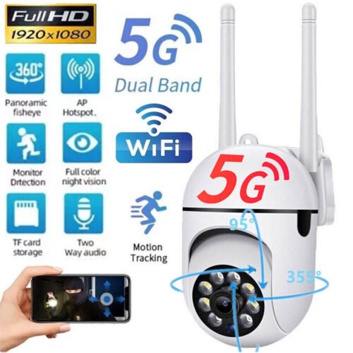 100PCS Camera Surveillance WiFi Extérieure, Caméra Étanche,Vision ...