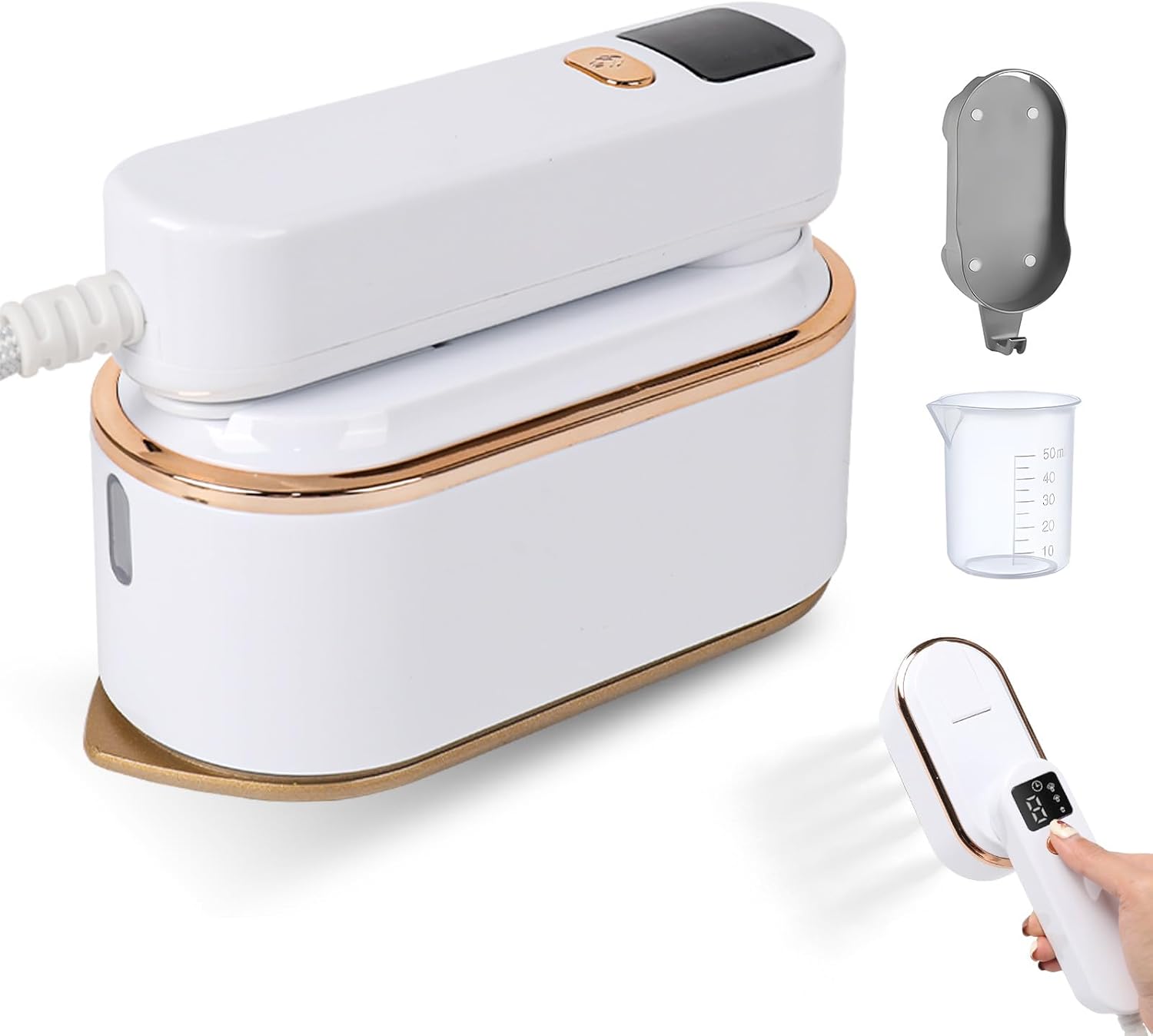 Mini Machine à Repasser Portable, 1200W Voyage Vapeur Steamer avec ...