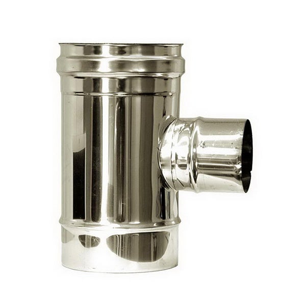 Raccord T réduit *autres diamètres*conduit de fumée DN 200 | Leroy Merlin