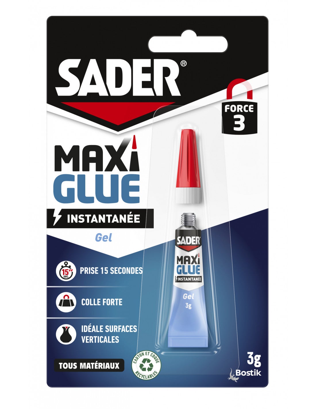 SADER MAXI GLUE GEL 3G | Leroy Merlin