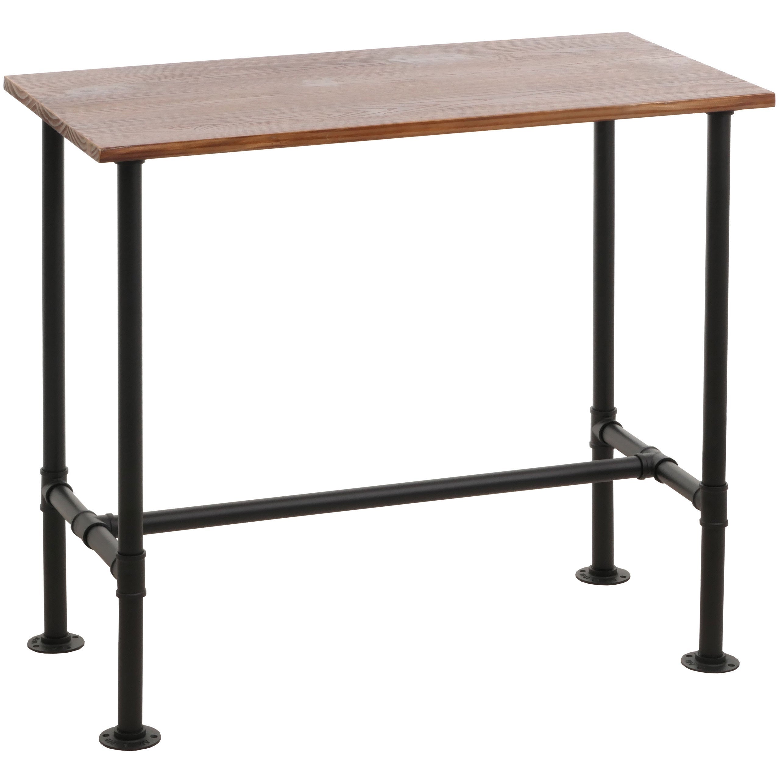 Table de bar table de comptoir bistro avec repose-pieds métal design ...