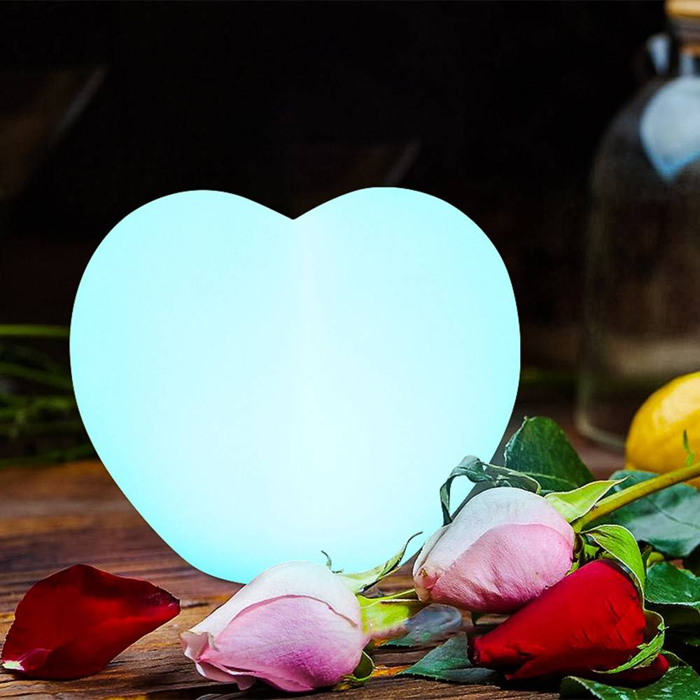 Corazón luminoso LED RGBW Recargable 1W 20cm IP65 | Leroy Merlin