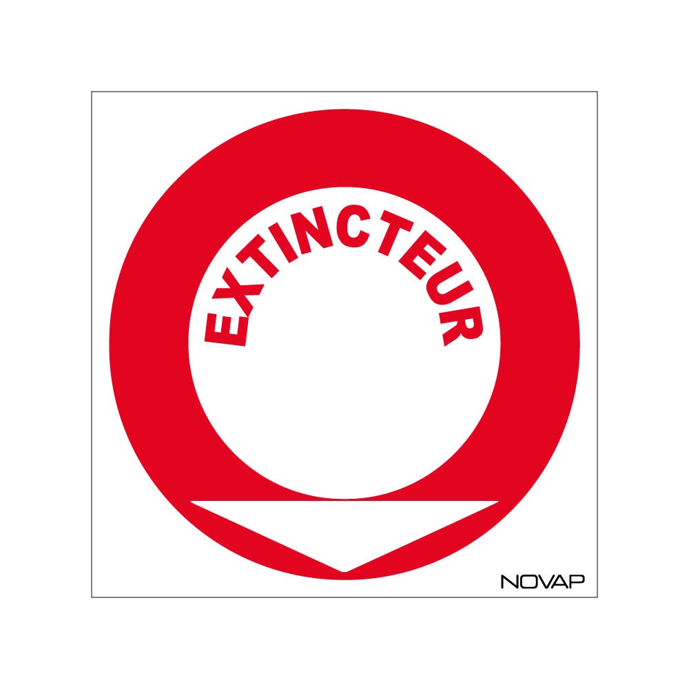 Panneau Extincteur texte - Rigide 200x200mm - 4034706 | Leroy Merlin