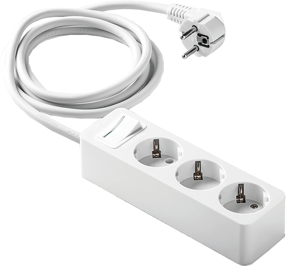 BASE MULTIPLE 4 ENCHUFES CON CABLE 1,5M CON INTERRUPTOR | Leroy Merlin