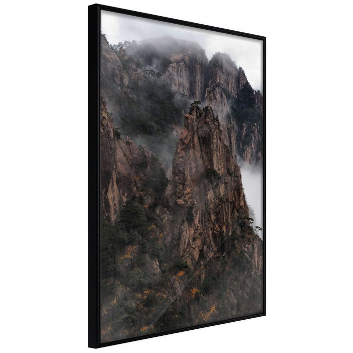 Affiche Murale Encadrée "Mountain Ridge" 40 x 60 cm Noir | Leroy Merlin