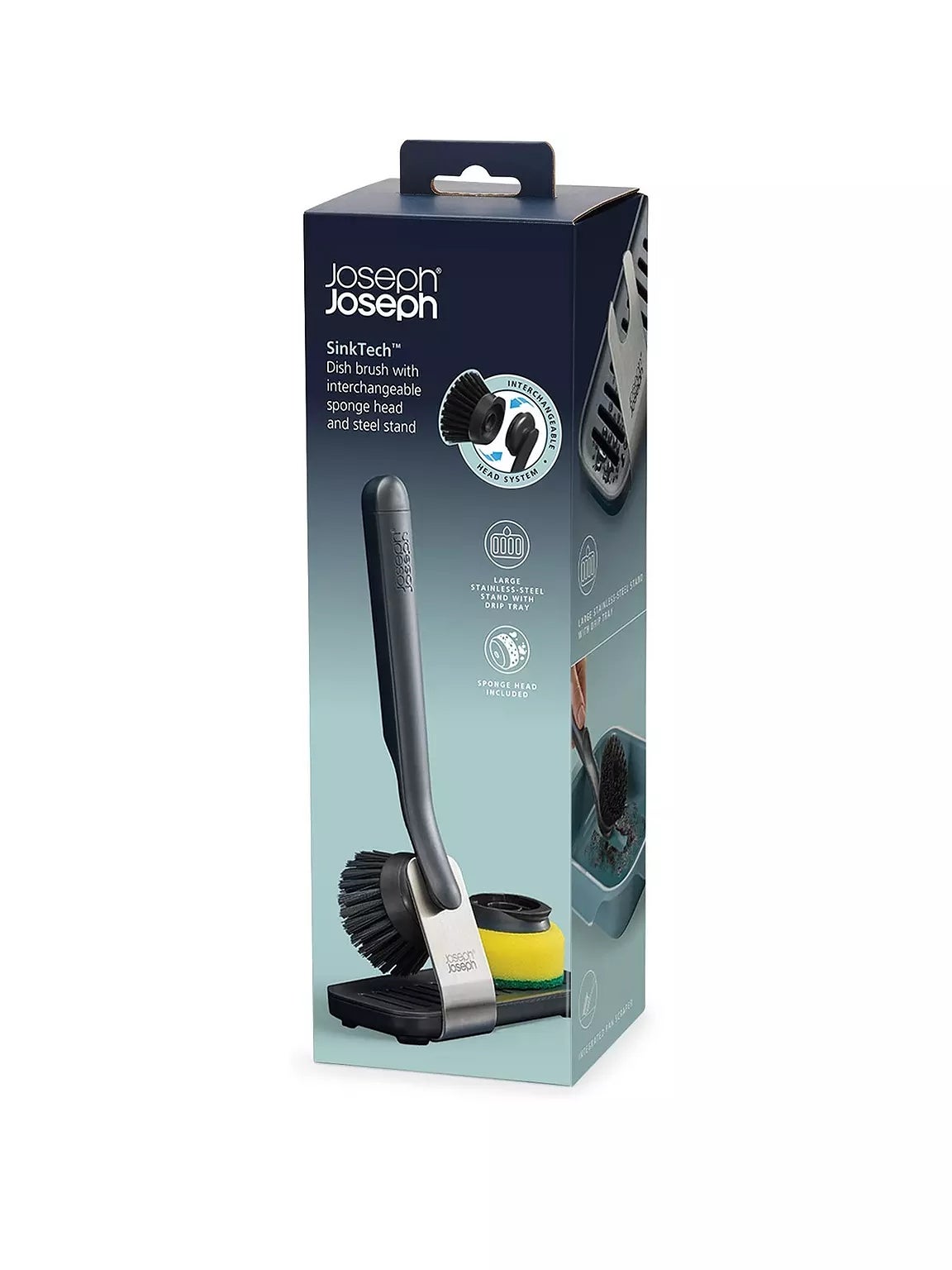 Set brosse à laver SinkTech™ Joseph Joseph, avec éponge supplémentaire ...