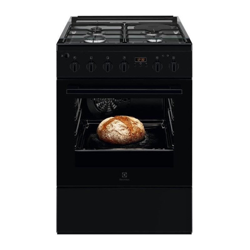 ELECTROLUX LKM624011K - Cuisiniere mixte gaz/electrique 4 foyers - Four ...