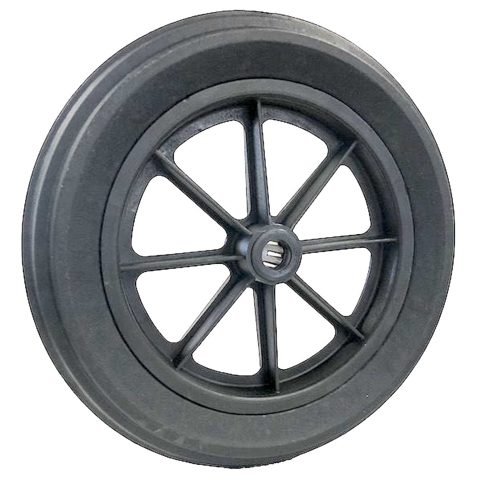 Roue brouette caoutchouc plein diamètre 400 x 80 alésage 25 longueur de ...