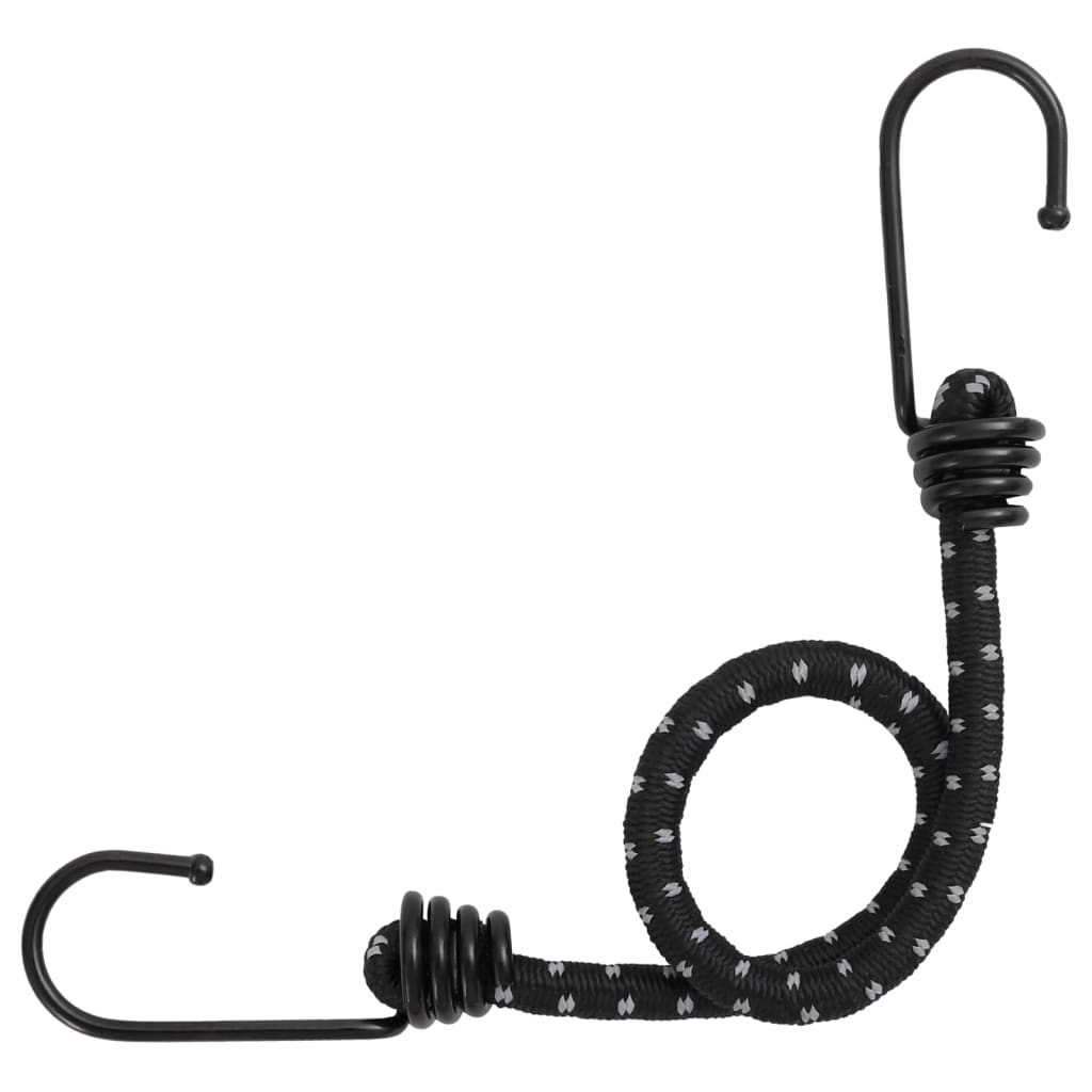 Corde，Cordages élastiques avec bandes réfléchissantes et crochets 50 ...