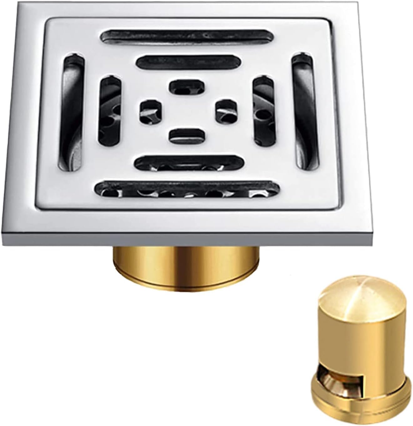 Scarico a pavimento esterno - scarico per bagno e doccia - quadrato ...