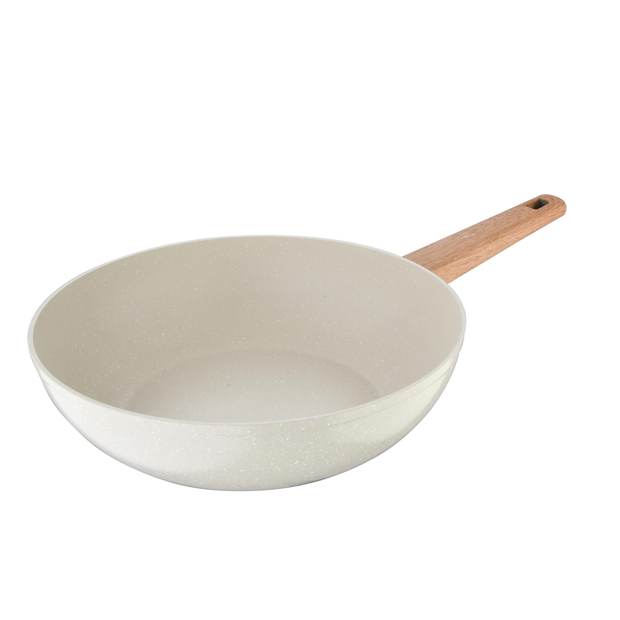 Bergner NATURALLY Wok de Ø28cm en aluminio forjado en color Blanco ...