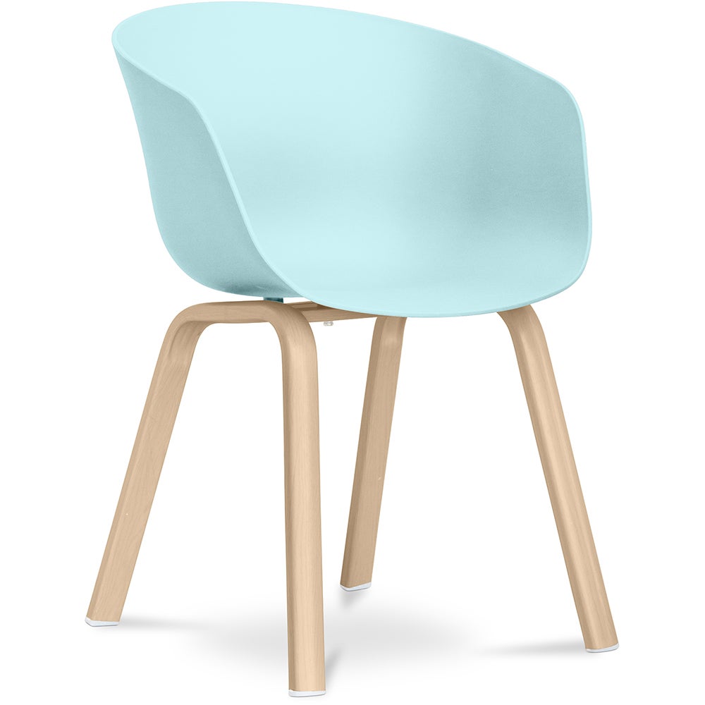 Chaise Maisie design scandinave - Mat Bleu pastel | Leroy Merlin
