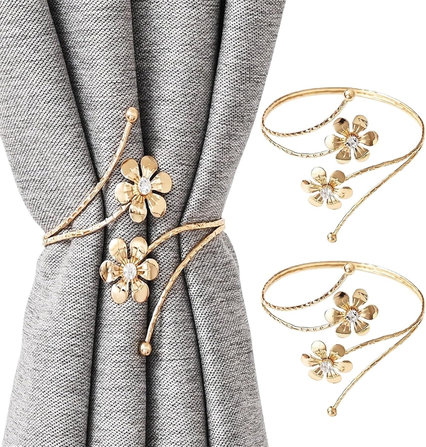 Attaches de rideaux réglables en métal pour décoration de mariage, 1 ...