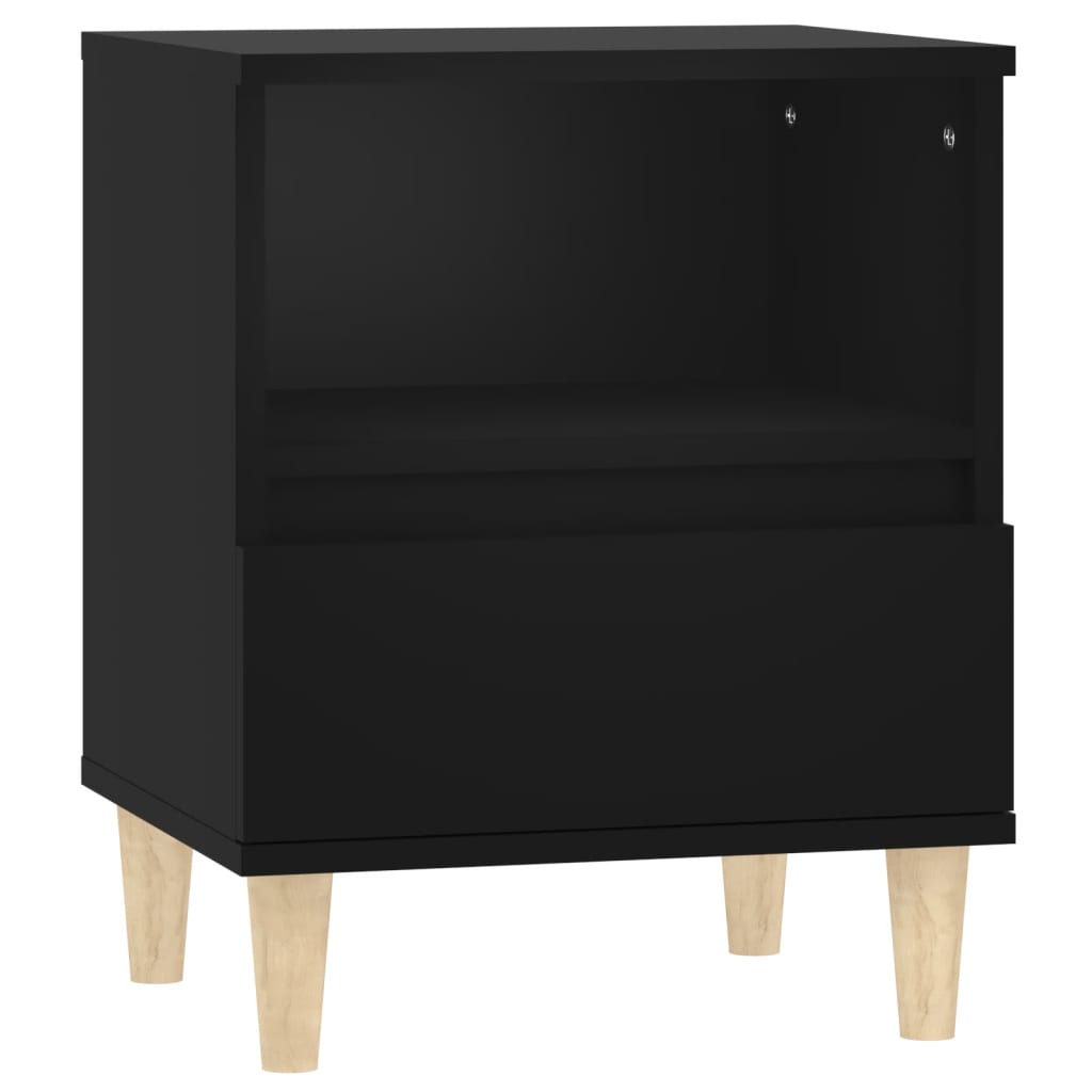 Table de chevet noire 40x35x50 cm - COMFORTXL | Leroy Merlin