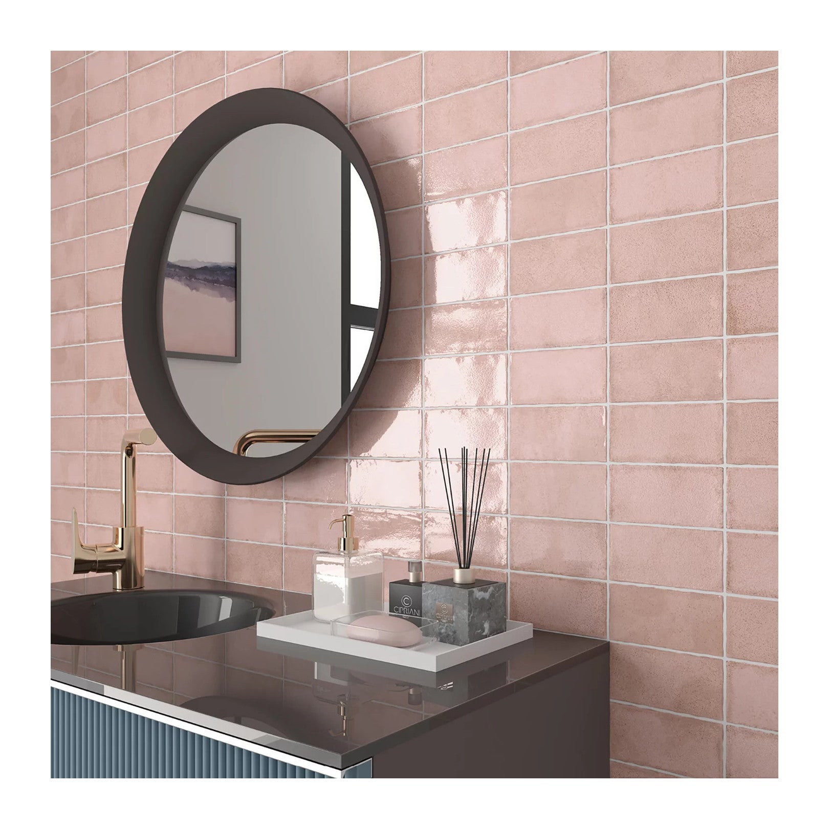 Baguette de finition pour Carrelage mural faïence effet zellige ALTEA ...