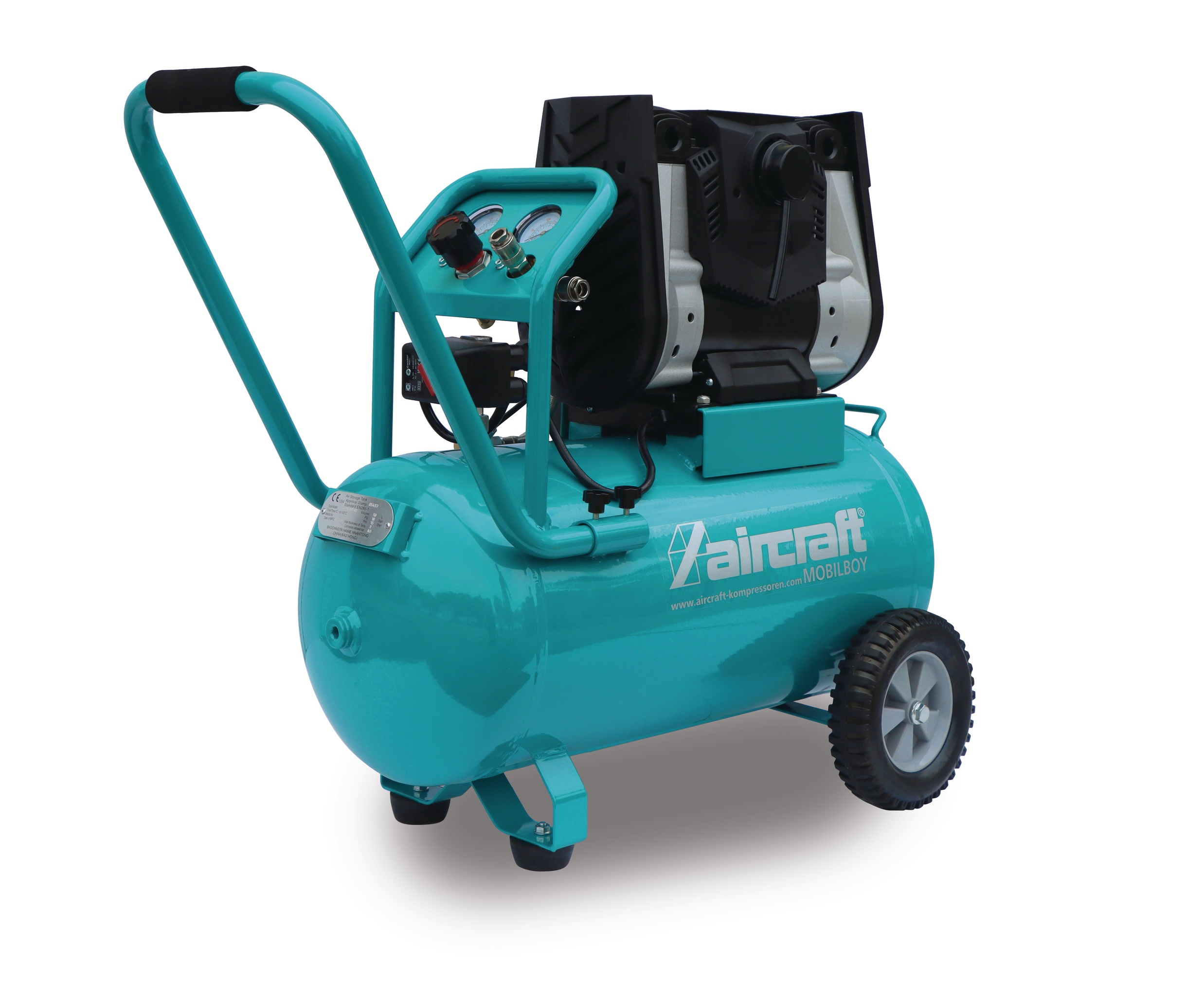 Compresseur mobile silencieux sans huile cuve 50 L 1,3 kW / 1,75 Ch 230 ...