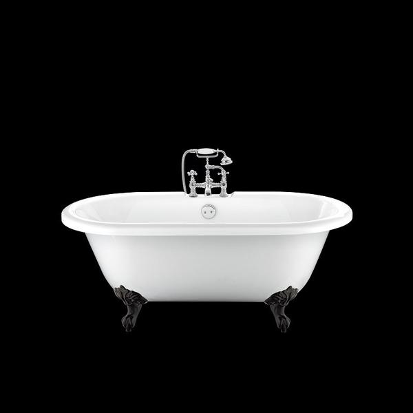 Baignoire ancienne rétro sur pieds CHELSEA Blanche 170 cm Pieds d'Aigle ...