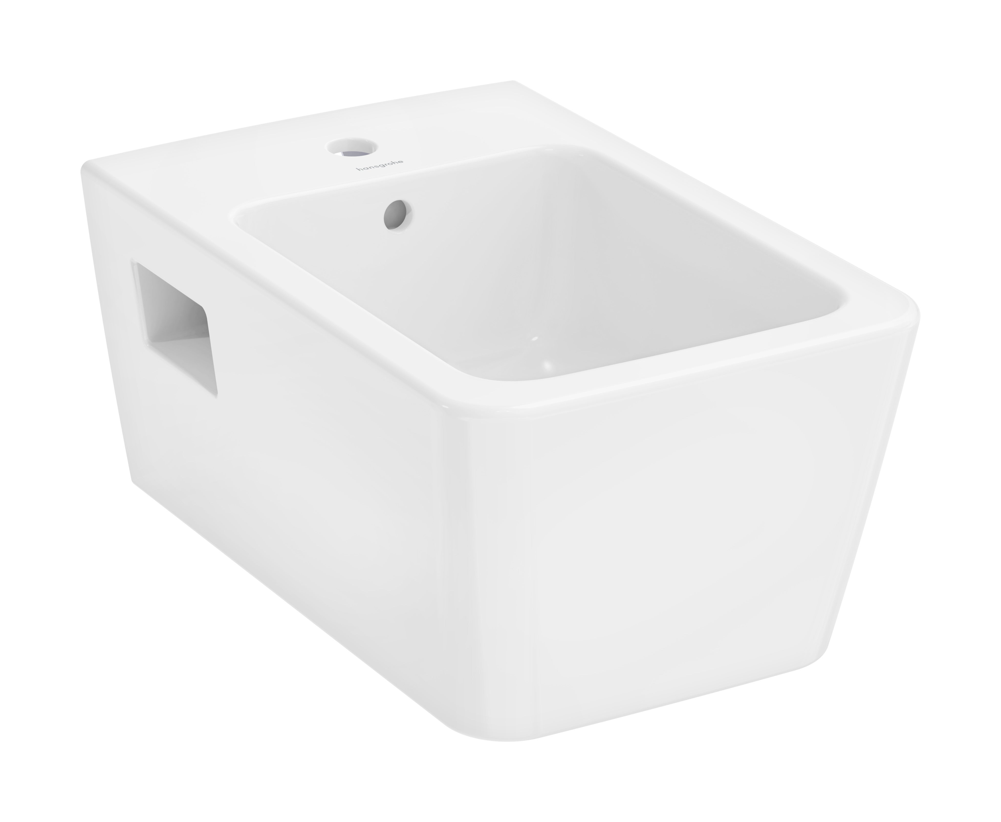 Hansgrohe EluPura Original Q bidet mural, HygieneEffect, 1 trou de ...
