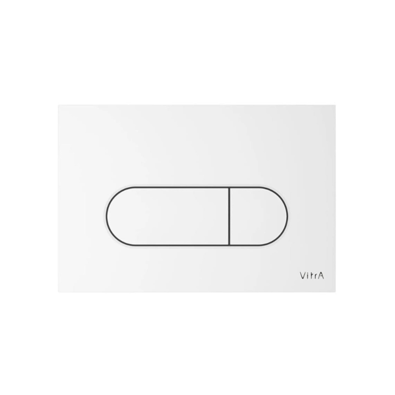 Vitra Vitra Root Round Placa de desbloqueo de dos toques, Blanco alto brillo (740-2200) | Leroy ...