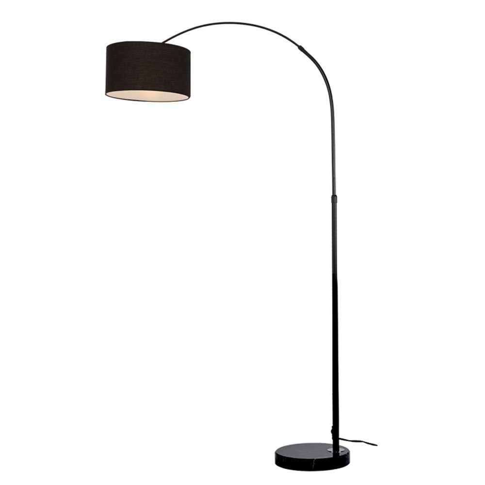 Lampadaire Arc JASMIN, Design Élégant, Abat-Jour Noir 33cm, Ampoule LED ...
