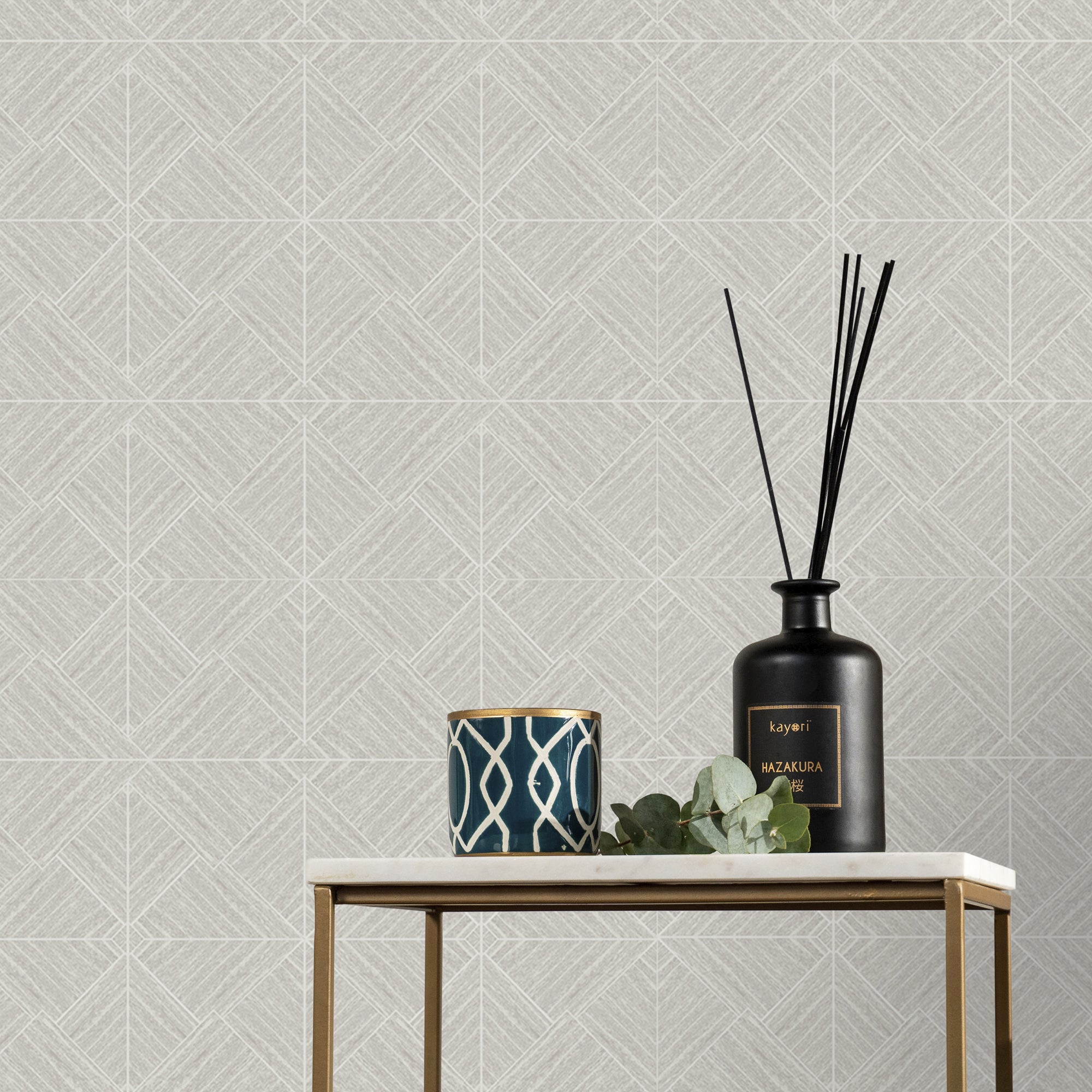 Papier peint intissé Kyushu 1005 x 52cm Gris | Leroy Merlin