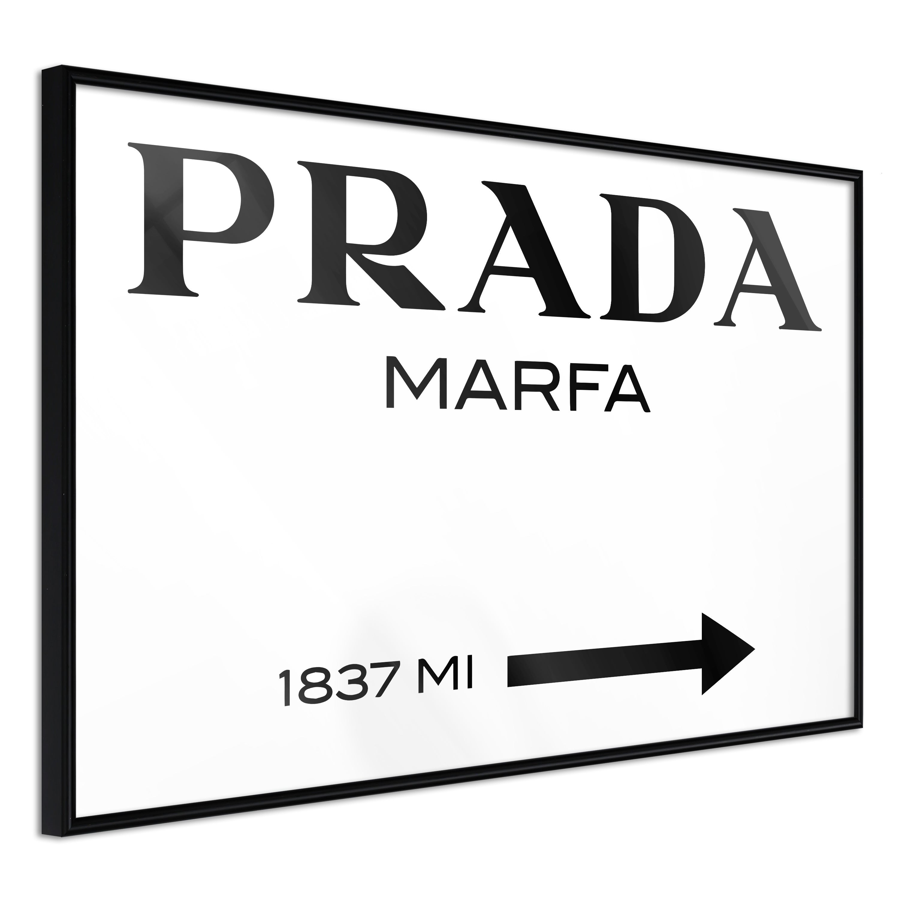Poster et affiche - Prada (White) - 90x60 | Leroy Merlin